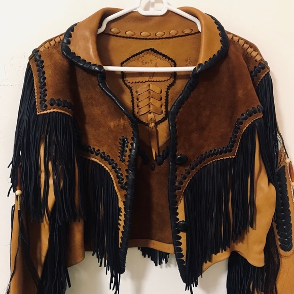 Fort Grizzly | Jackets & Coats | Custom Vintage Leather Fringe Jacket ...